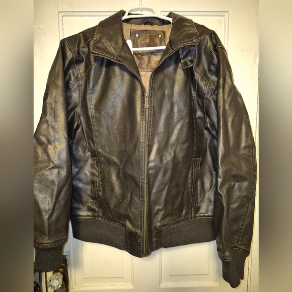 Brave Soul | Jackets & Coats | Brave Souls Leather Jacket Xl Brown ...